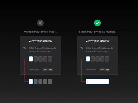 One Input Vs Multiple Inputs For Confirmation By Bunin Dmitriy On