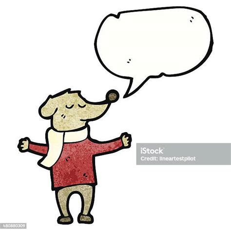 말풍선이 있는 경견 의상을 개에 대한 스톡 벡터 아트 및 기타 이미지 개 귀여운 기이함 Istock
