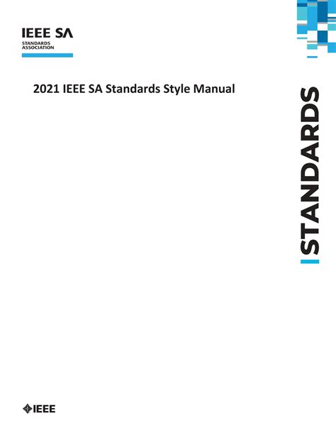 Ieee Sa Standards Style Manual Standards 2021 Ieee Sa Standards Style Manual 2 Introduction