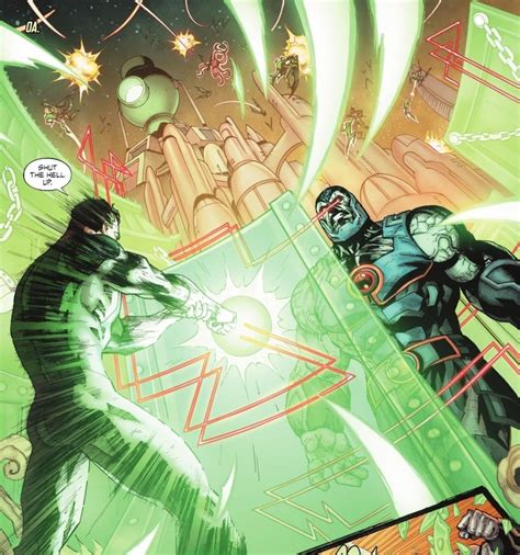 Comic Excerpt Hal Jordan Faces Off Darkseid Justice League Last
