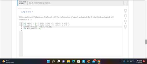 Solved Write A Statement That Assigns Finalresult With The