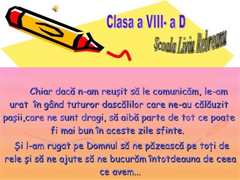 Clasa A Viii A D