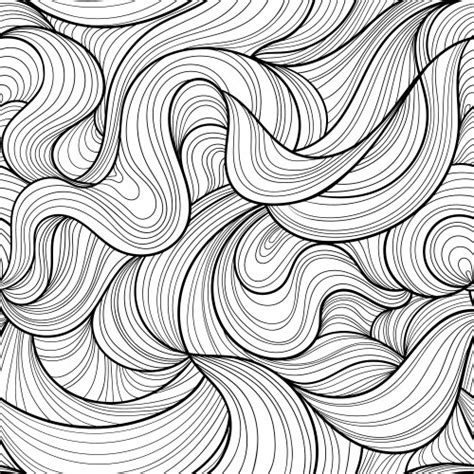 Abstract Swirl Patterns Seamless Tileable Vector Image
