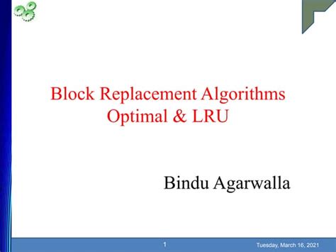 Block Replacement Algos Optimal N Lru Ppt