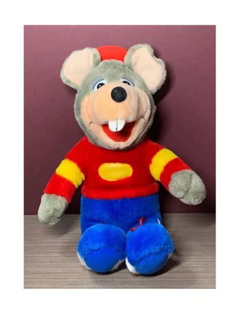 Vintage Chuck E Cheese Showbiz Pizza Mouse Plushstuffed Animal £1875