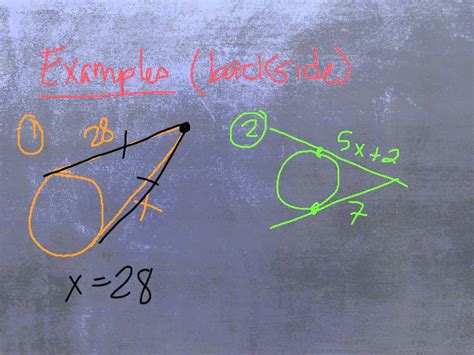 Tangent Rules Of Circles Youtube