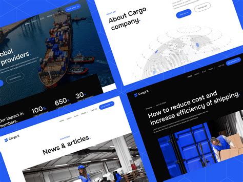 Cargo X Website Page Template For Webflow