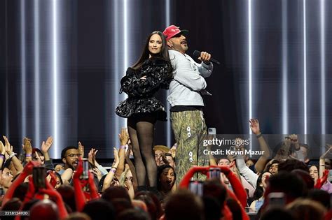 Sofia Carson And Aj Mclean Speak Onstage During Netflix Tudum 2025