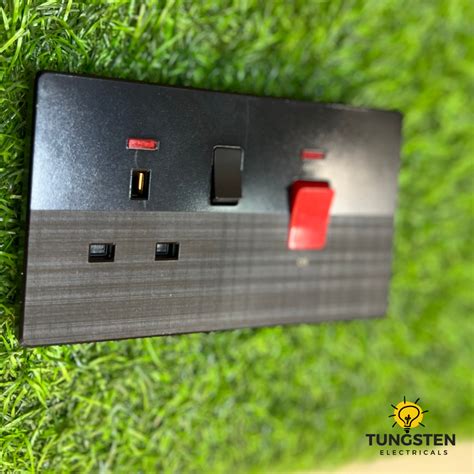 Luxury Two Tone Black Cooker Socket Mount Kenya Electricals