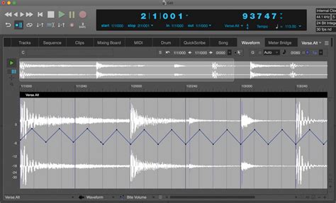 Digital Performer Waveform Editor Tools