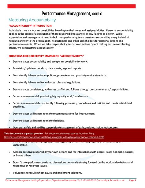 Translating Intangible To Tangible Performance Volume 2 Pdf