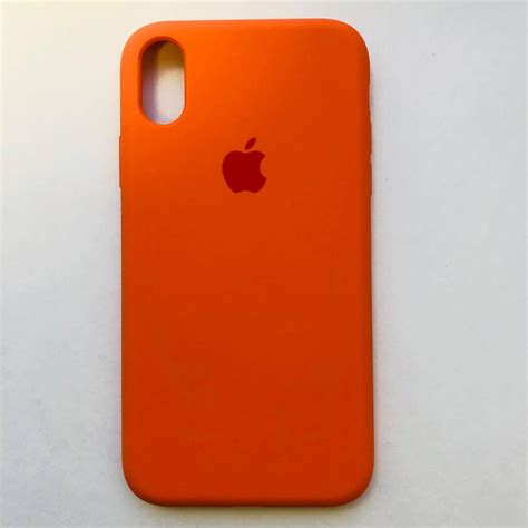 Чехол-накладка Silicone Case для Apple iPhone XR Apricot Orange – фото ...