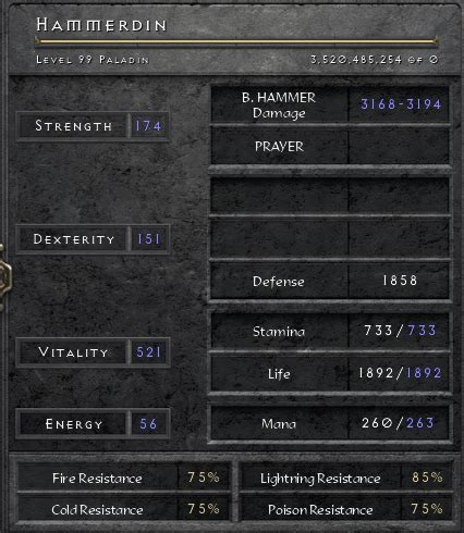 D2R Hammerdin Build For Paladin Blessed Hammer