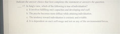 Solved 18 Jung Used The Term Psychic Birth For The Period