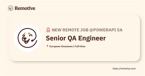 Hiring Senior Qa Engineer Powerapi Sa