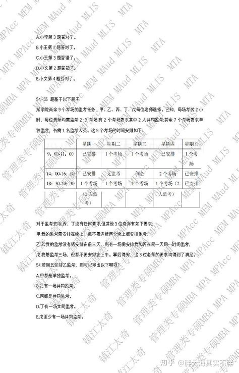 【2025考研】199管理类联考 真题及答案！数学 逻辑 写作 知乎