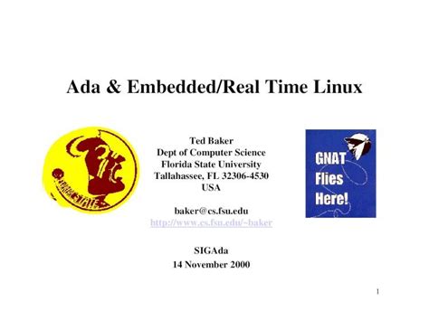 Pdf Ada And Embeddedreal Time Linux€¦ · • Ada Real Time Kernel Beneath