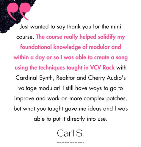 Your 1st Modular Synth Patch