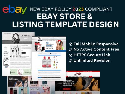 Professional Ebay Listing Template Design And Ebay Shop Design Upwork