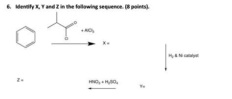 Solved Identify X Y And Z In The Following Sequence Chegg