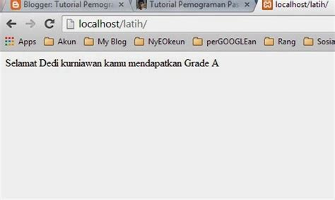 Struktur Kendali Pemrograman Php