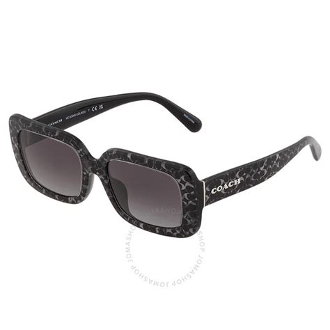 Coach Grey Gradient Rectangular Ladies Sunglasses Hc8380u 55208g 54