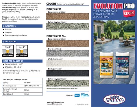Evolution The Best Polymeric Sand Made In Quebec Canada