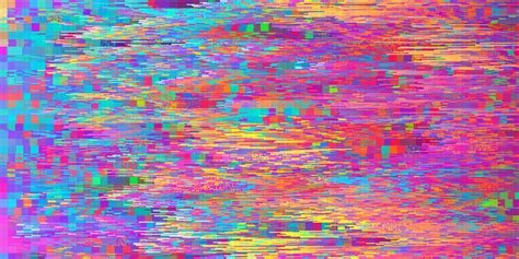 Pixelated Colorful Digital Noise Glitched Texture Vector Image