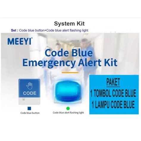 Jual Paket Wireless 1 Tombol Code Blue Button Dan 1 Code Blue Alarm