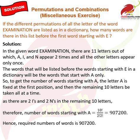 Ncert Solutions Class 11 Chapter 6 Permutations And Combinations