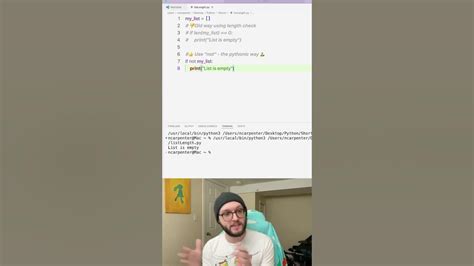 Python Dont Check Length Like This 😬 Devtips Python Youtube