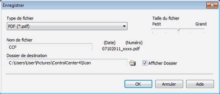 Numérisation de documents numérisation vers PDF