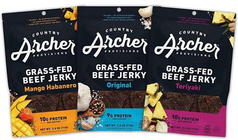 Country Archer Grass Fed Beef Ypf5 Jerky Variety Pack Beef Jerky