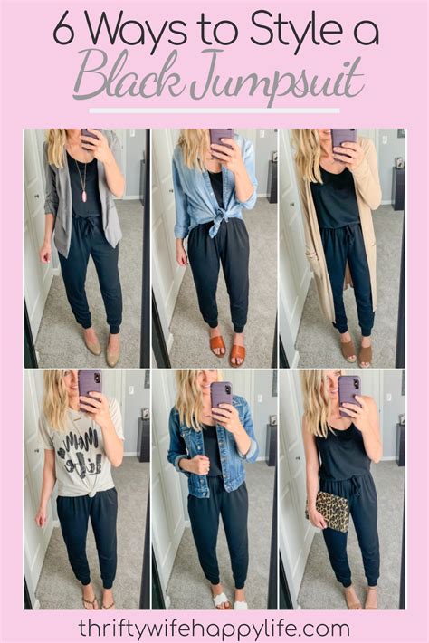 6 Ways To Style A Black Jumpsuit Artofit
