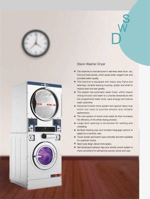SPEED UNION Stack Washer Dryer Dobi Layan Diri Megalaundry