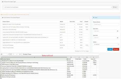 Filter And Export Data To Excel For Reports In Opencart