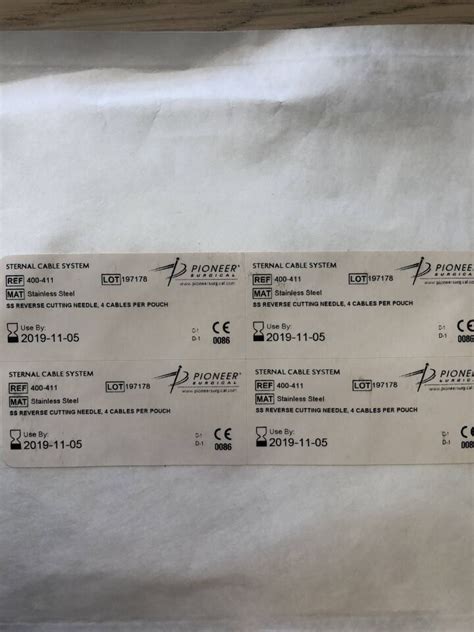 New Pioneer Surgical 400 411 Sternal Cable System Stainless Steel Ss