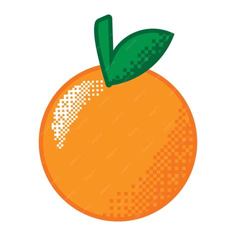 Premium Vector Vector Pixel Orange