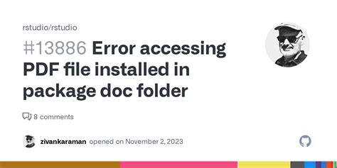 Error Accessing PDF File Installed In Package Doc Folder Issue 13886