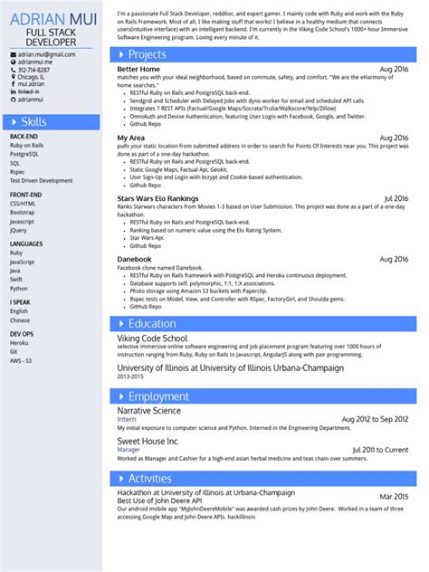 Projects Full Stack Developer Pdf Ruby On Rails Application
