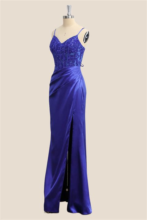 Straps Royal Blue Lace Mermaid Formal Dress 159 00 159 00 On
