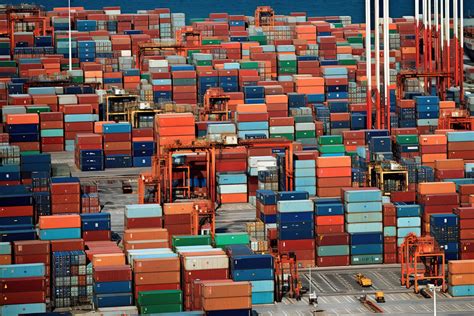 Container Depots In The Port Of Shanghai Background Nam Gu Busan