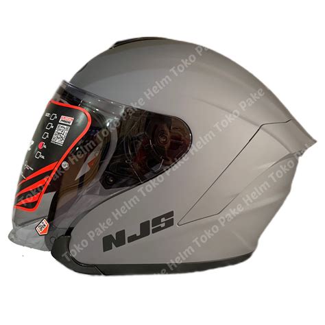 Promo Helm Njs Kairoz Grey Abu Dof Half Face Xl Diskon 8 Di Seller