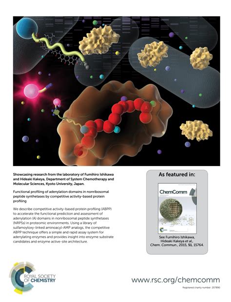 Pdf Functional Profiling Of Adenylation Domains In Nonribosomal