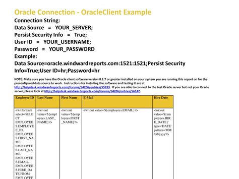 ppt oracle connection oracleclient example connection string data