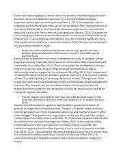 Deductive Reasoning Docx Deductive Reasoning Plays A Central Role In The Process Of Conducting