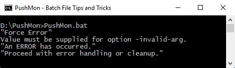 Windows Batch File Tips And Tricks Pushmon Script App Batch Cron Job Monitoring Push