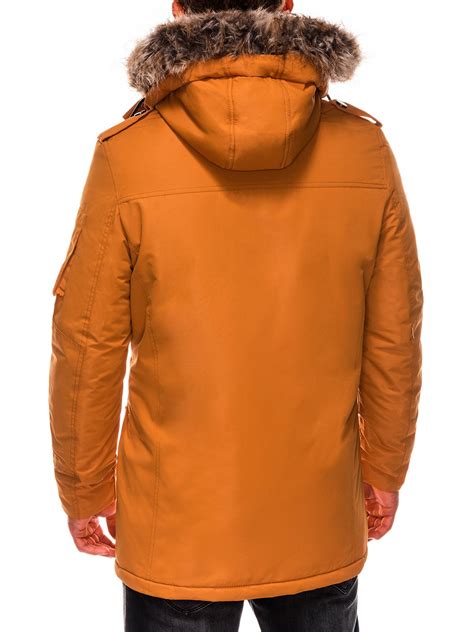 Kurtka M Ska Zimowa Parka C Musztardowa Sklep Ombre