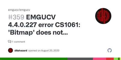 Emgucv 440227 Error Cs1061 Bitmap Does Not Contain A Definition For Toimage And No