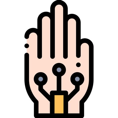 Bionic Arm Detailed Rounded Lineal Color Icon